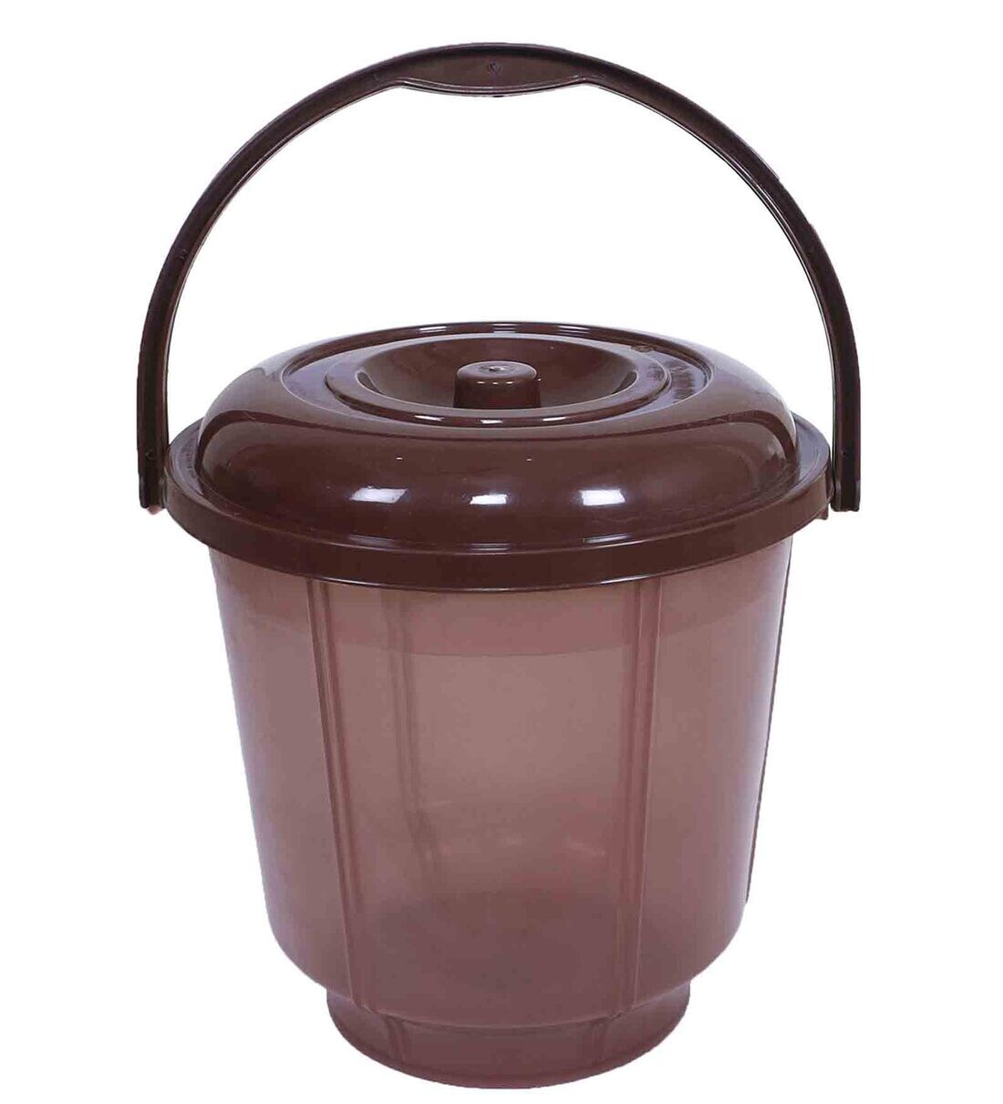Buy 13 Ltrs Brown Plastic Bucket By Kuber Industries at 48% OFF by ...