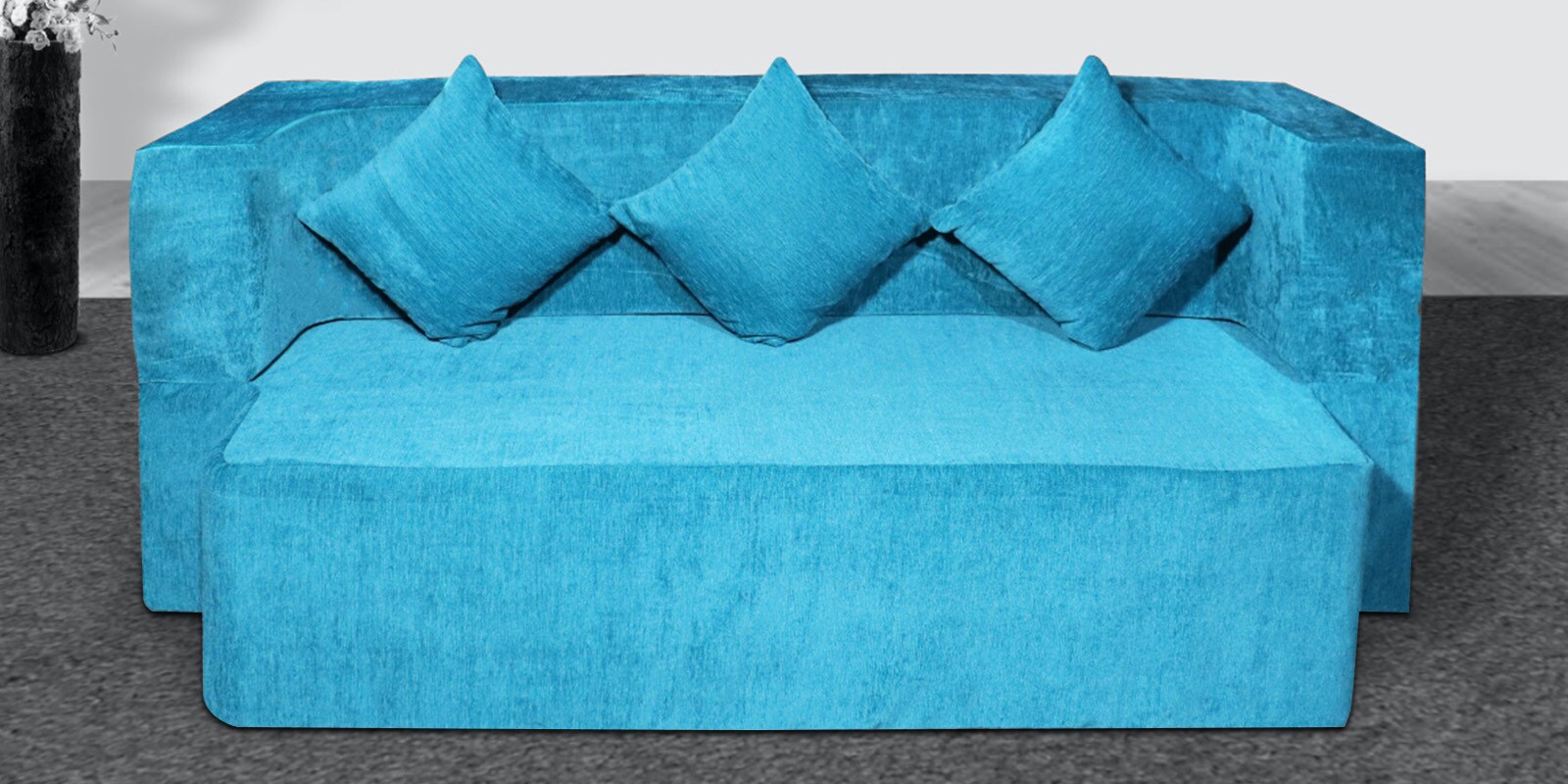 Buy Relax King 14 Inch Foam (72x44) In Blue Colour Queen Bed Foldable ...