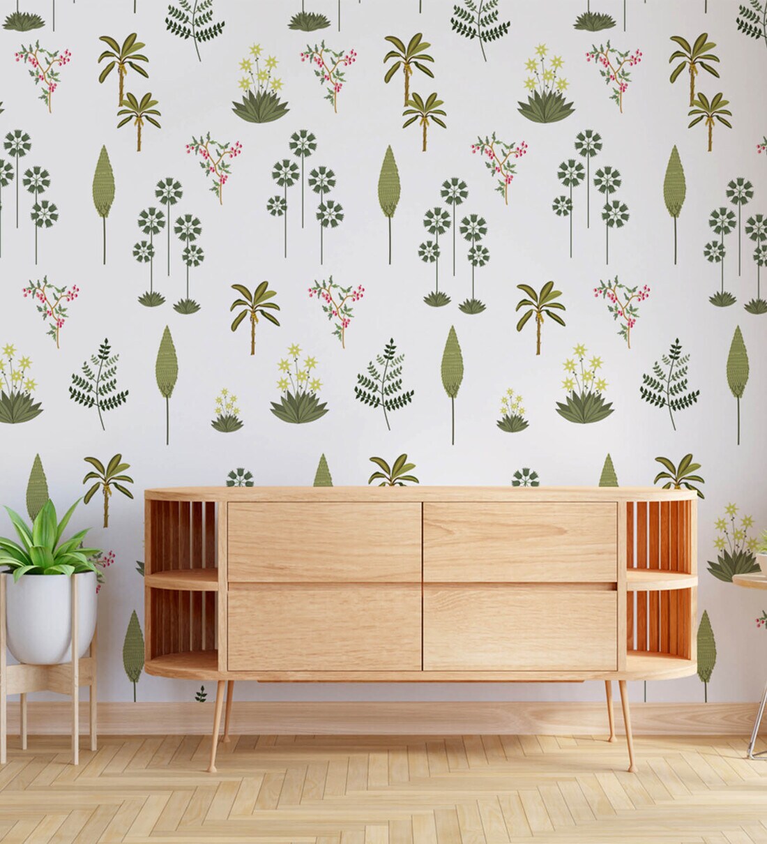 Buy 16 Feet Tropical Collage 350 Gsm Wallpaper Roll at 15% OFF by Space ...