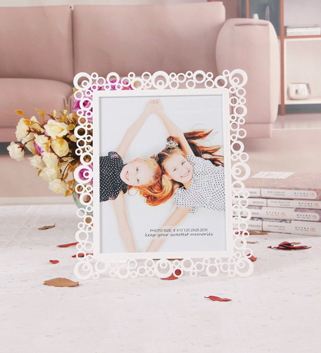 Buy Abs Plastic 5 X 7 Inches Memorable White Photo Frame By Golden ...