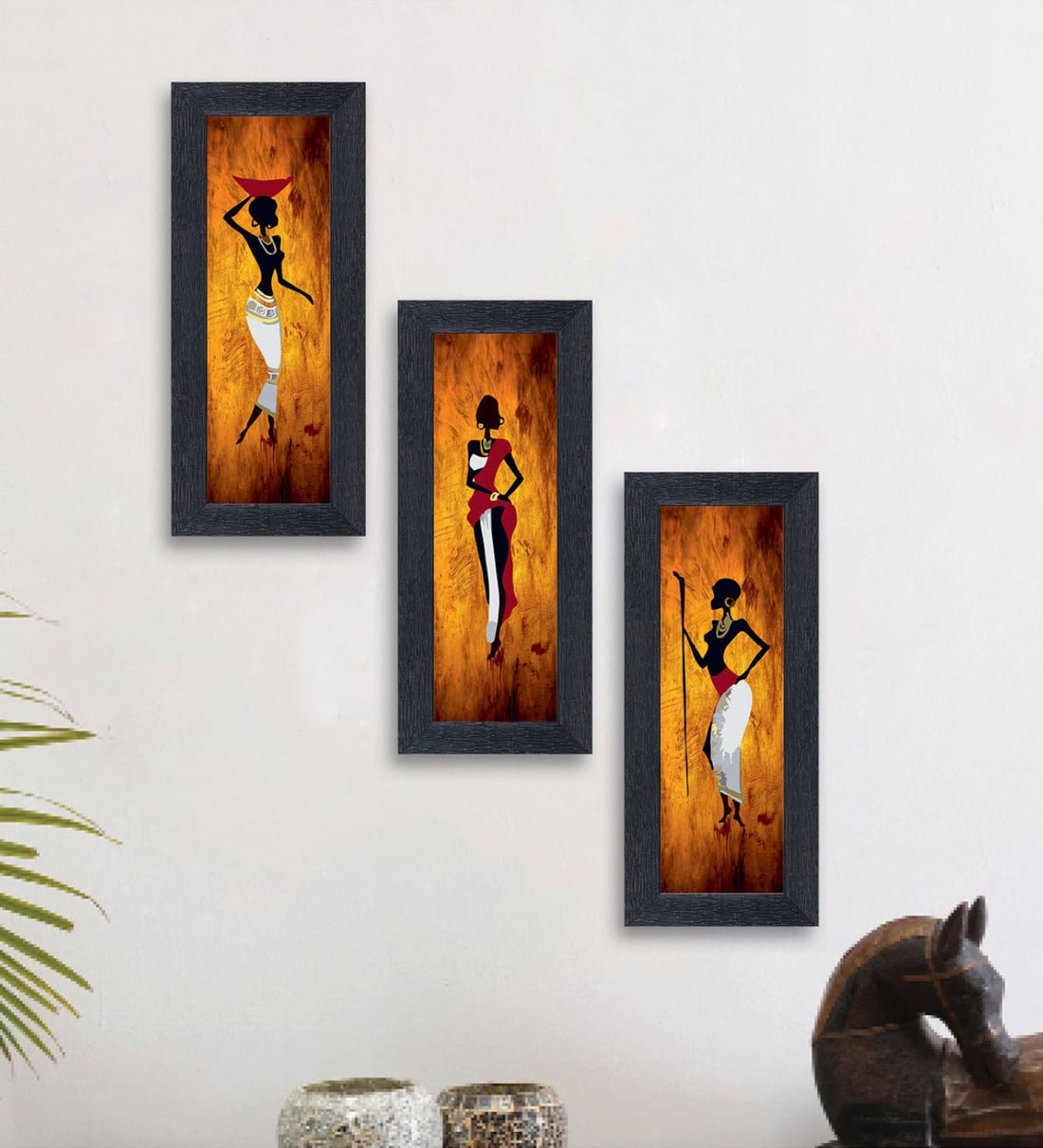 Buy Advanced Black Synthetic Wood Framed People and Places Art Print ...