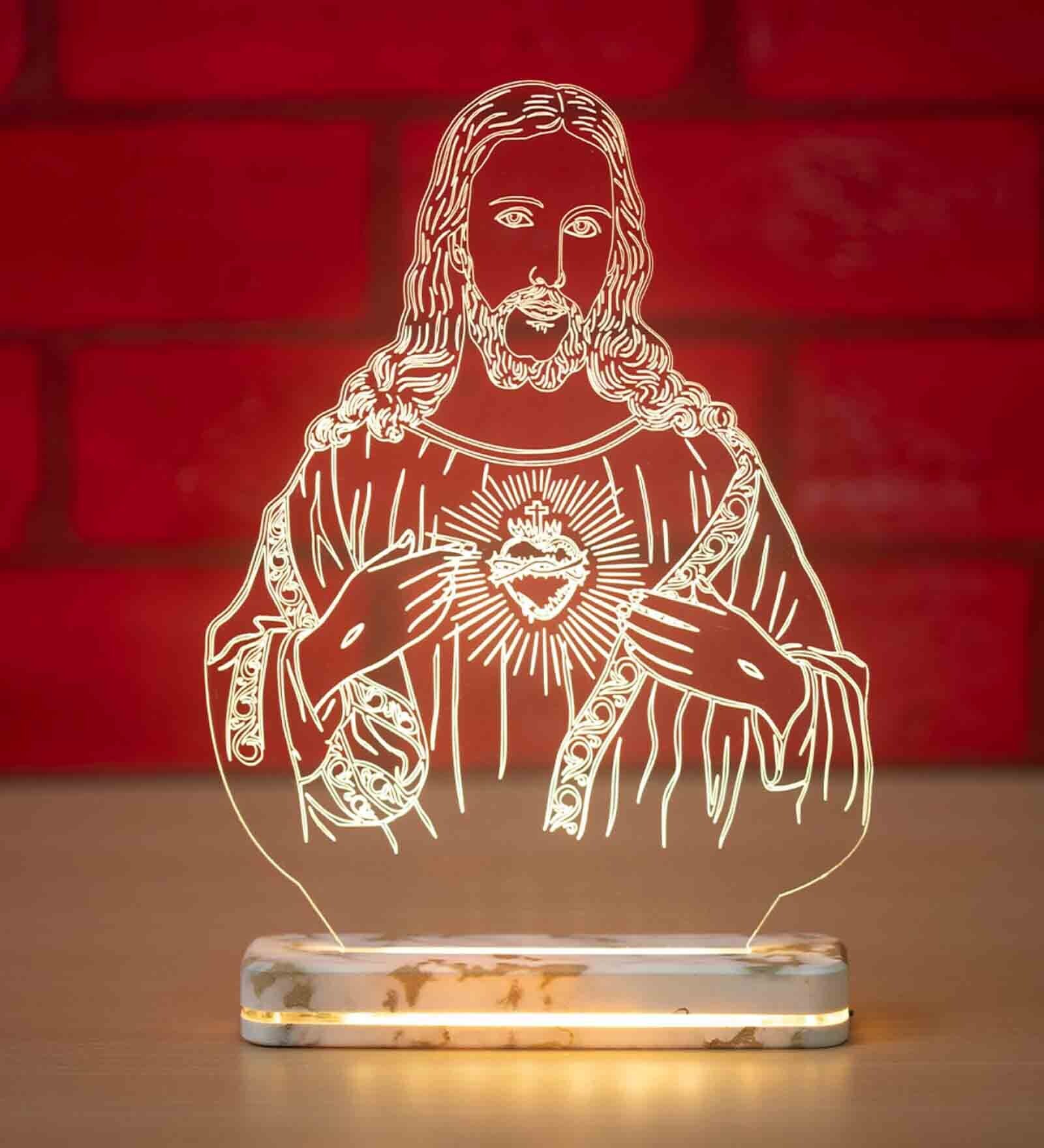 Buy ABS Plastic Jesus Christ Table LED Lights at 41% OFF by LIT Lamps ...