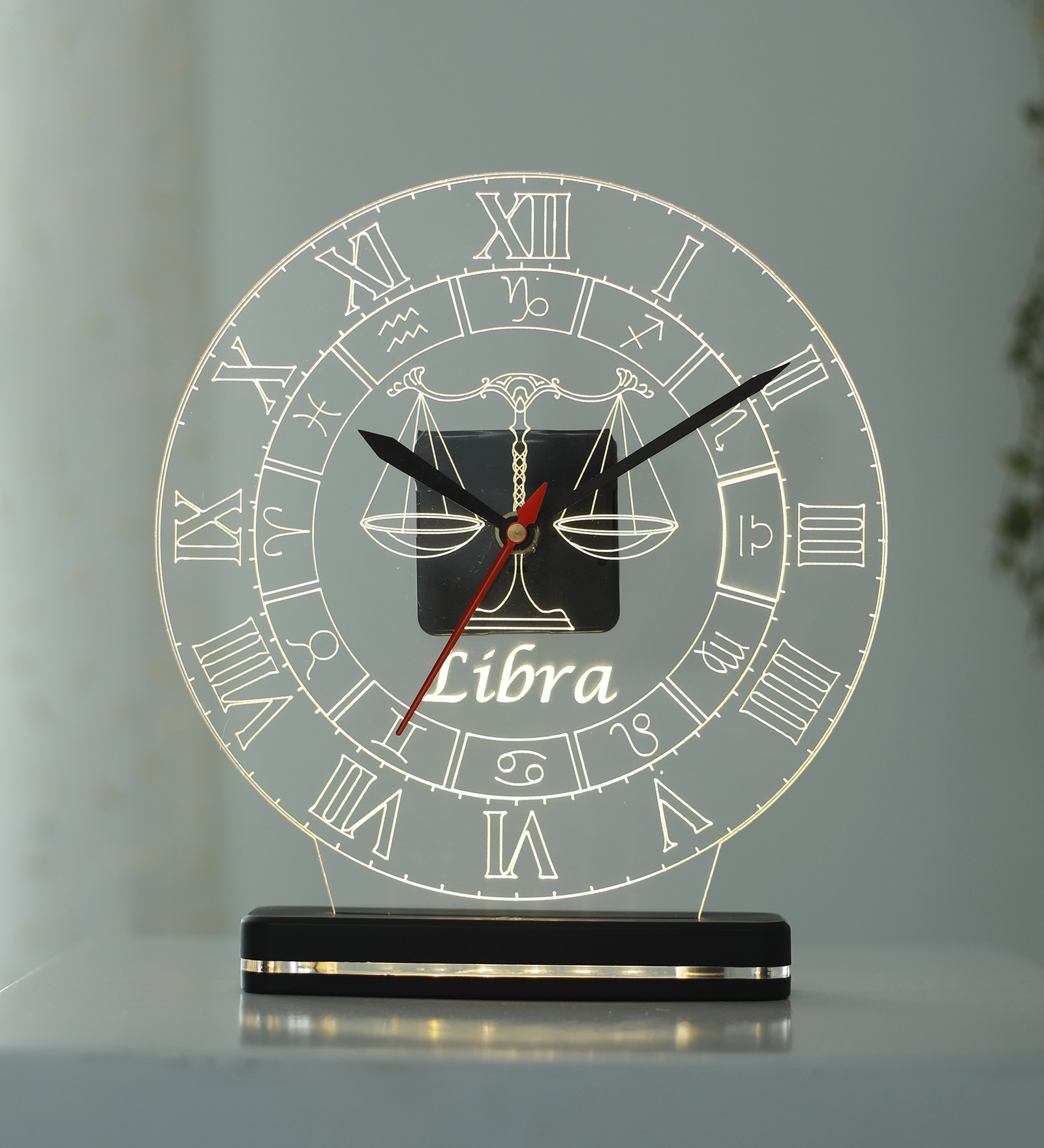 Buy ABS Plastic Zodiac Sign Libra Table LED Lights Online - Table ...