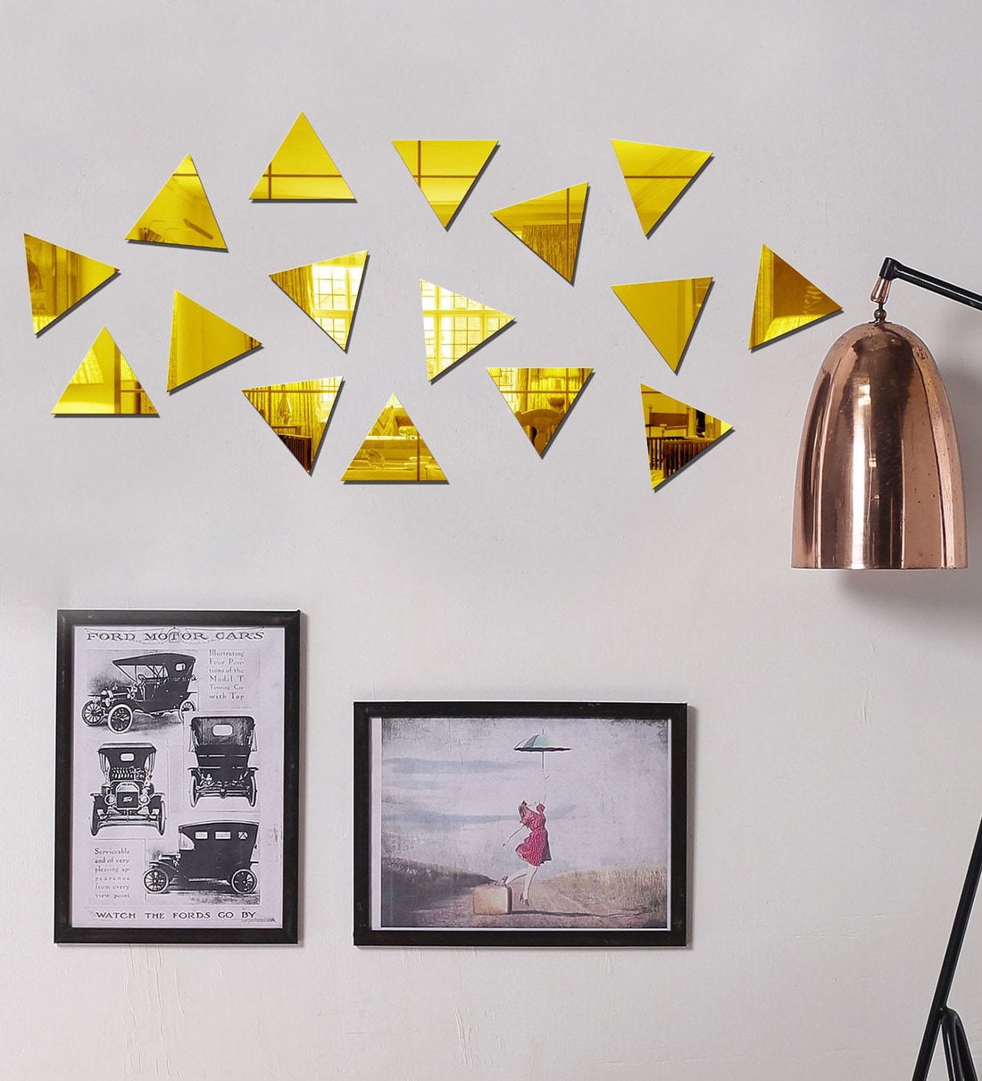 Buy Acrylic Gold Pyramids Wall Decals by Sehaz Artworks at 22% OFF by ...