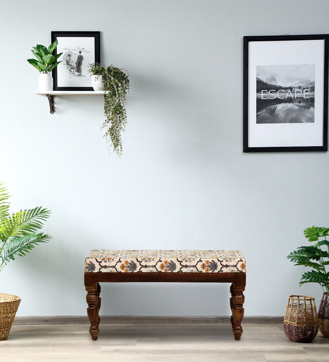 Buy Adel Solid Wood Bench In Provincial Teak Finish Online - Benches ...