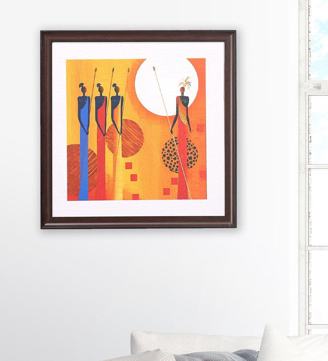 Buy African Tribe Mustard MDF Wall Paintings by @home at 12% OFF by ...