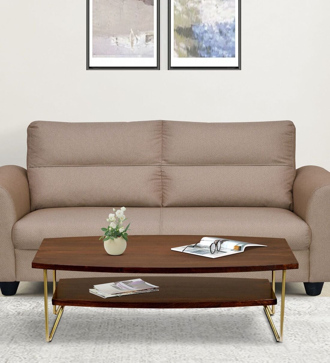 Buy Alexis Coffee Table in Red Walnut Finish at 50% OFF by @home ...