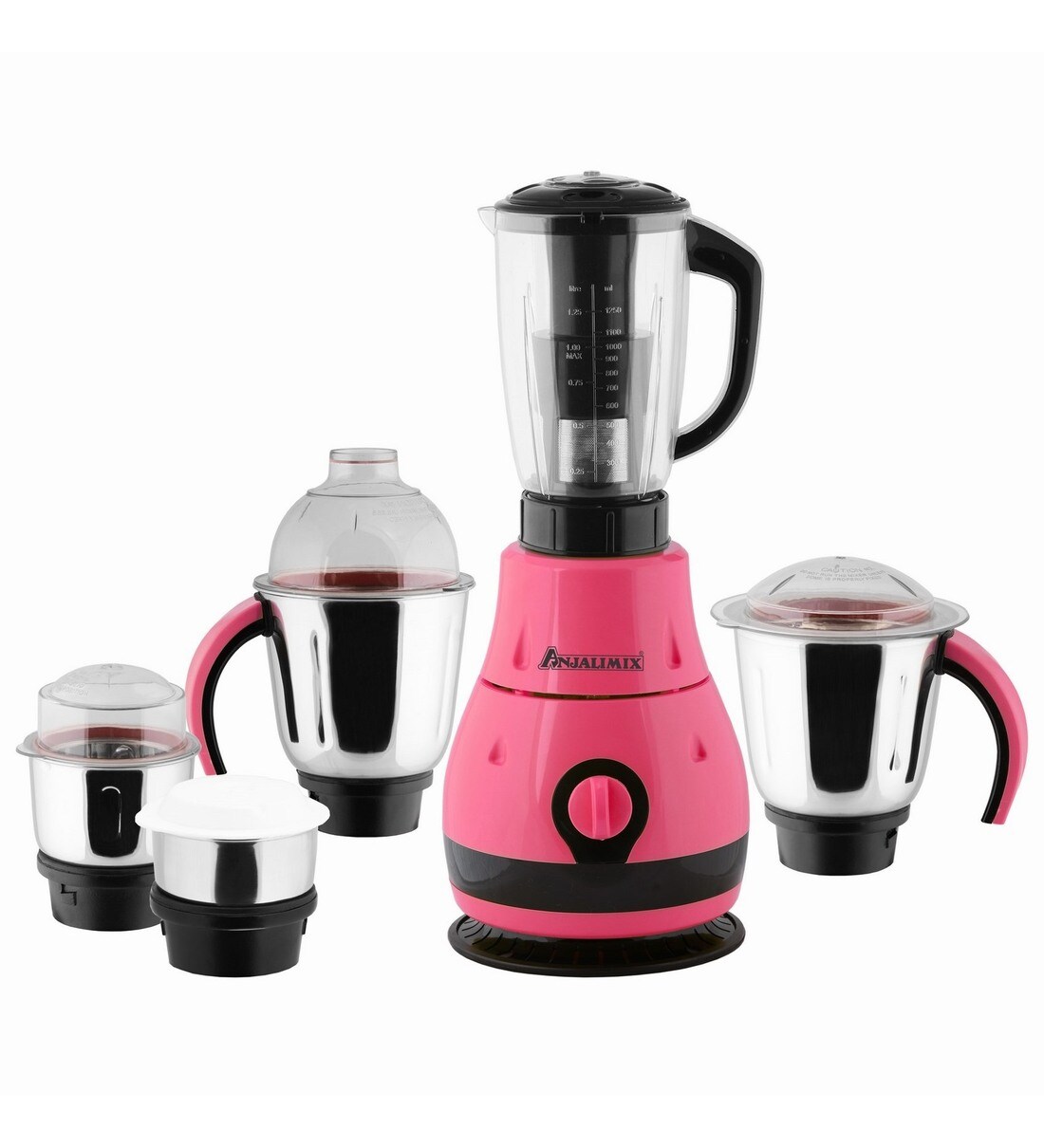 Buy AnjaliMix 5 Jars 1000W Pink Juicer Mixer Grinder (Model No ...