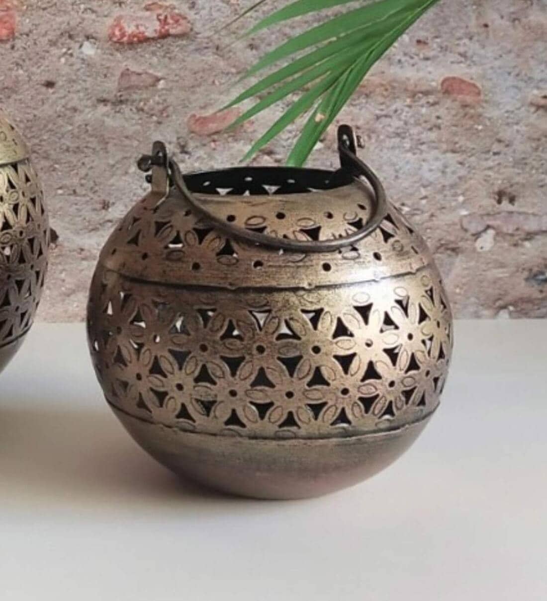 Buy Antique Mini Matki Metal Tealight Holder Online - Table Tea Light ...