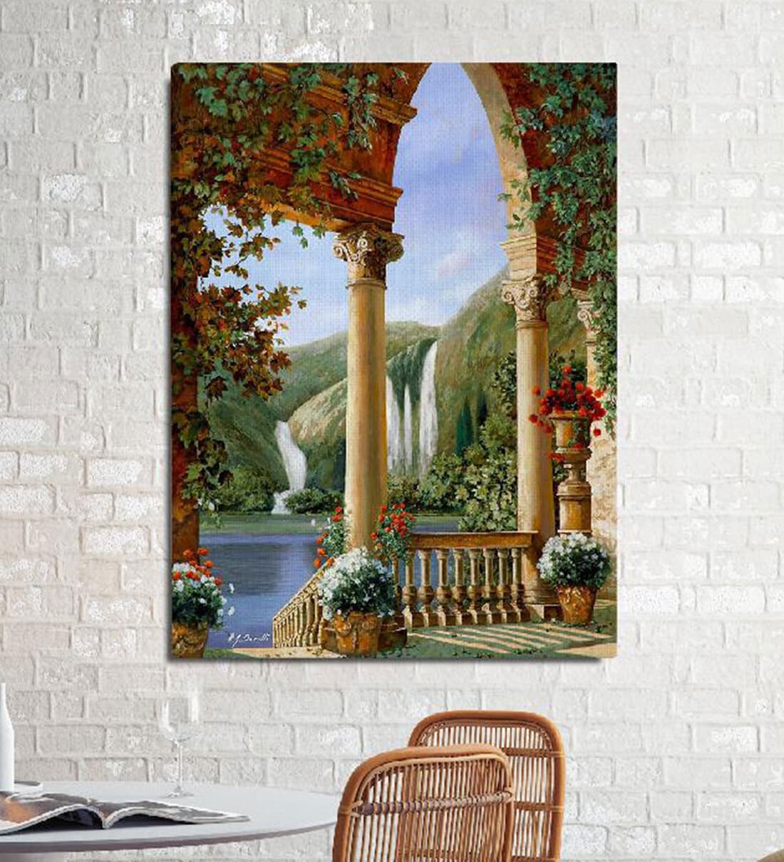 Buy Archi Multicolor Canvas Unframed Landscape Art Print at 15% OFF by ...