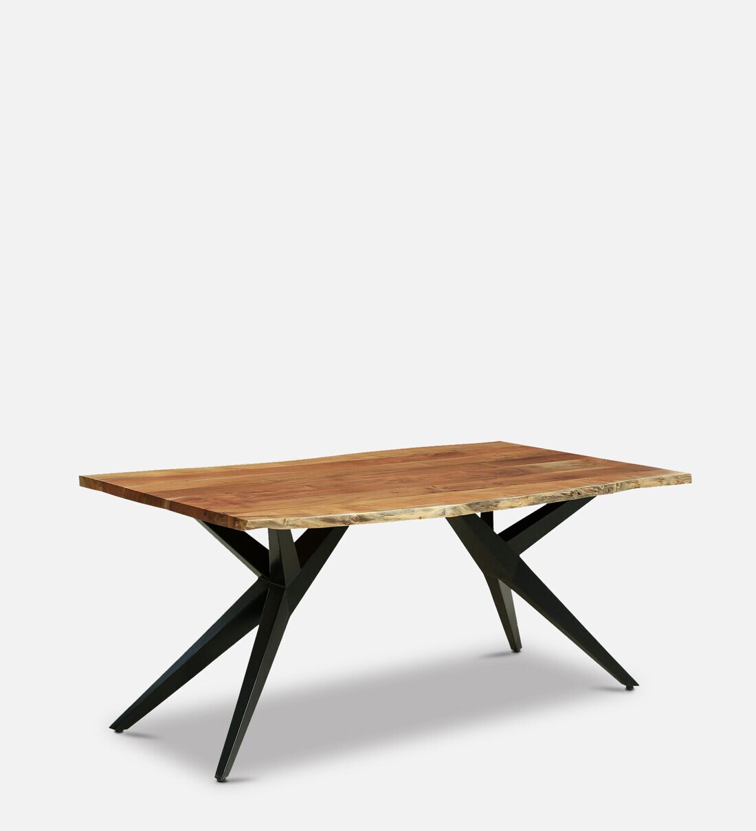 Buy Armin 6 Seater Dining Table in Natural Acacia Finish at 4% OFF by ...