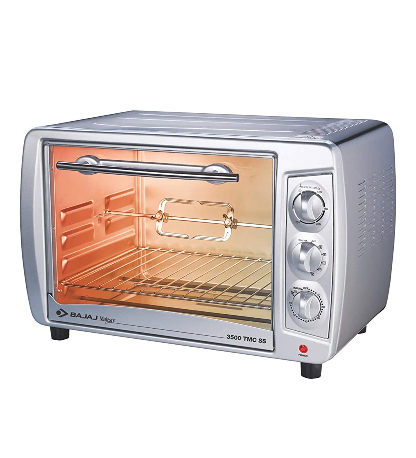 Buy Bajaj 3500 TMCSS 2000-Watt 35-Litre OTG (Silver) at 28% OFF by ...