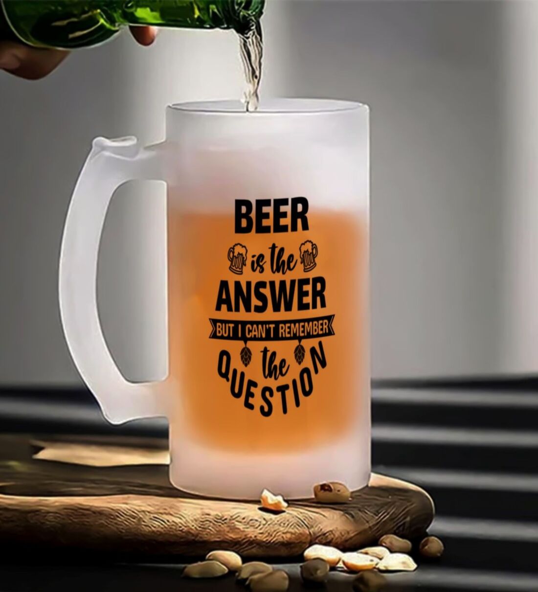 Buy Beer is the 400ml Glass Beer Mug at 40% OFF by Gathari | Pepperfry
