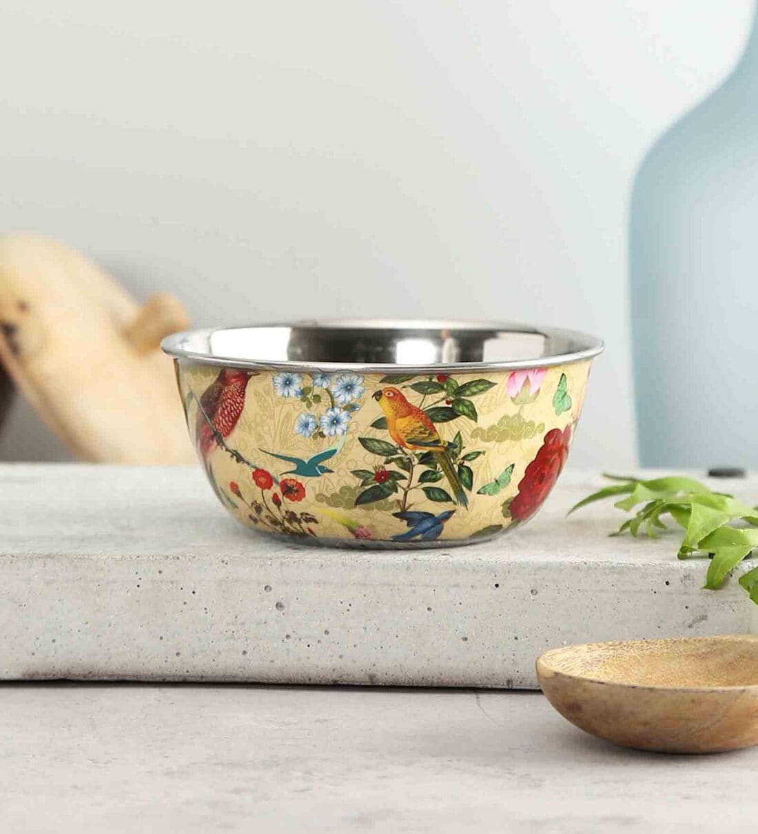 Buy Beige 200 ml Steel Katori 1 Piece By India Circus by Krsnaa Mehta ...