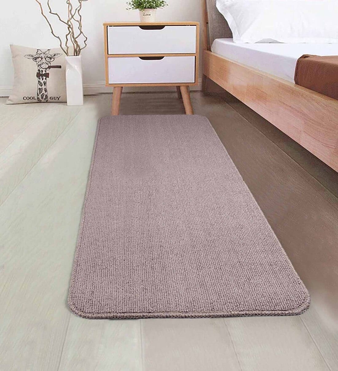 Buy Beige Polypropylene 79 x 24 Inches Machine Made Floor Runner by ...