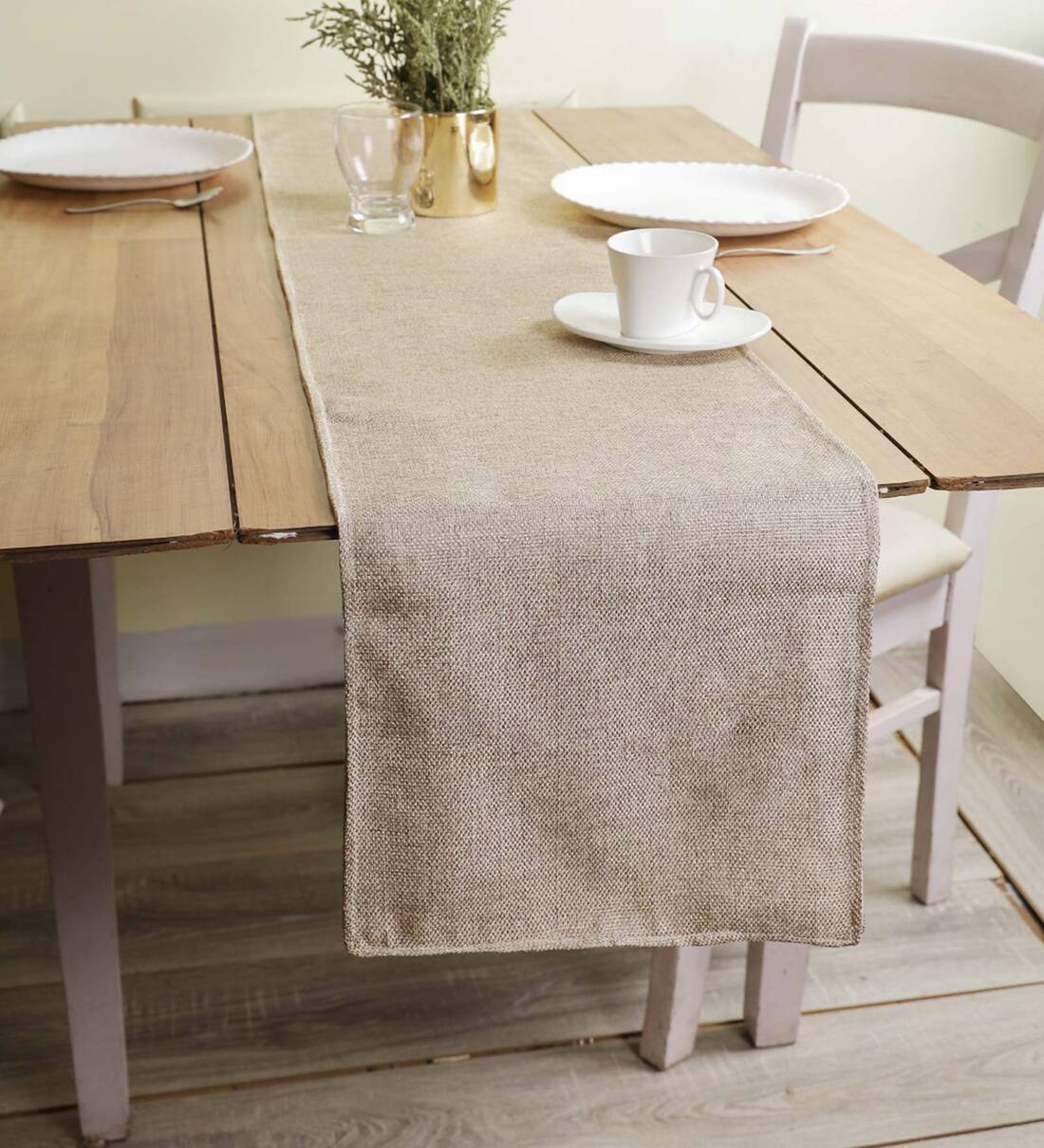 Buy Premium (72x12) Beige Jute Table Runner Online - Table Runners ...