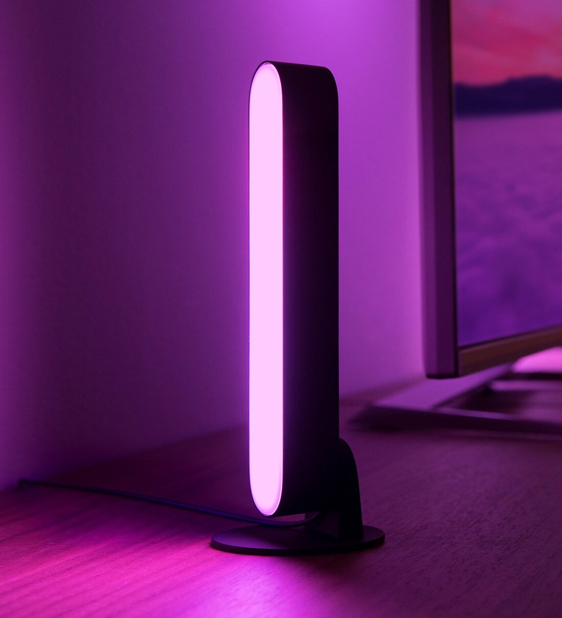 Buy Black 7W Col Hue Play Doublepk 500 lm Smart Lamp by Philips at 100% ...