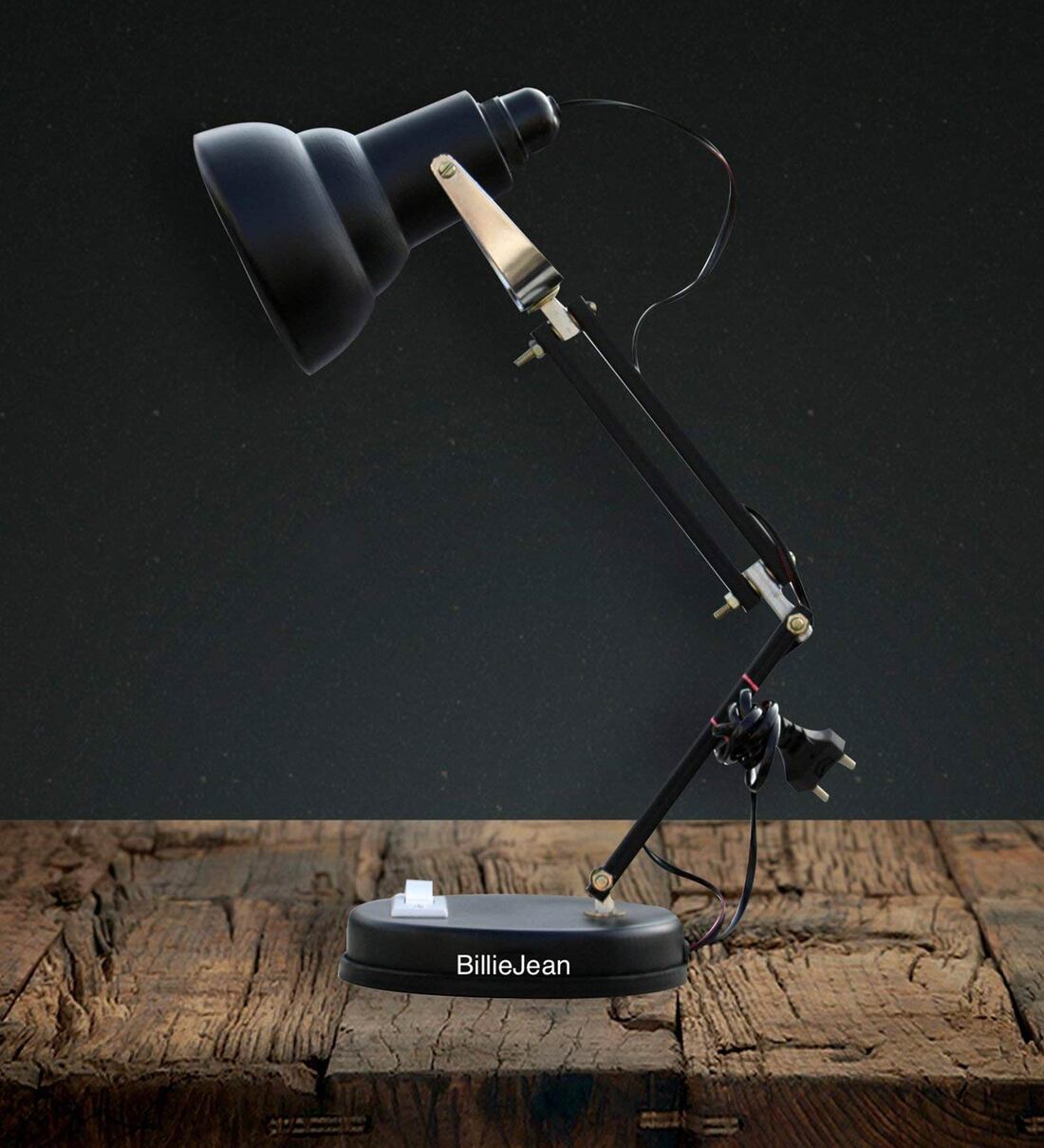 Buy Crosscut Black Adjustable Study Lamp With Aluminium Base By ...
