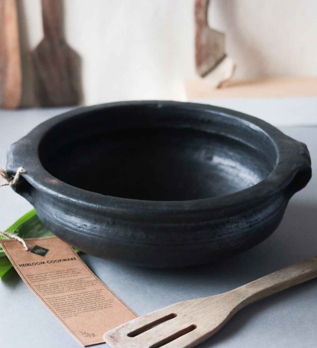 Buy Black Clay 1 Ltr Cooking Pot by Green Heirloom Online - Pots and ...