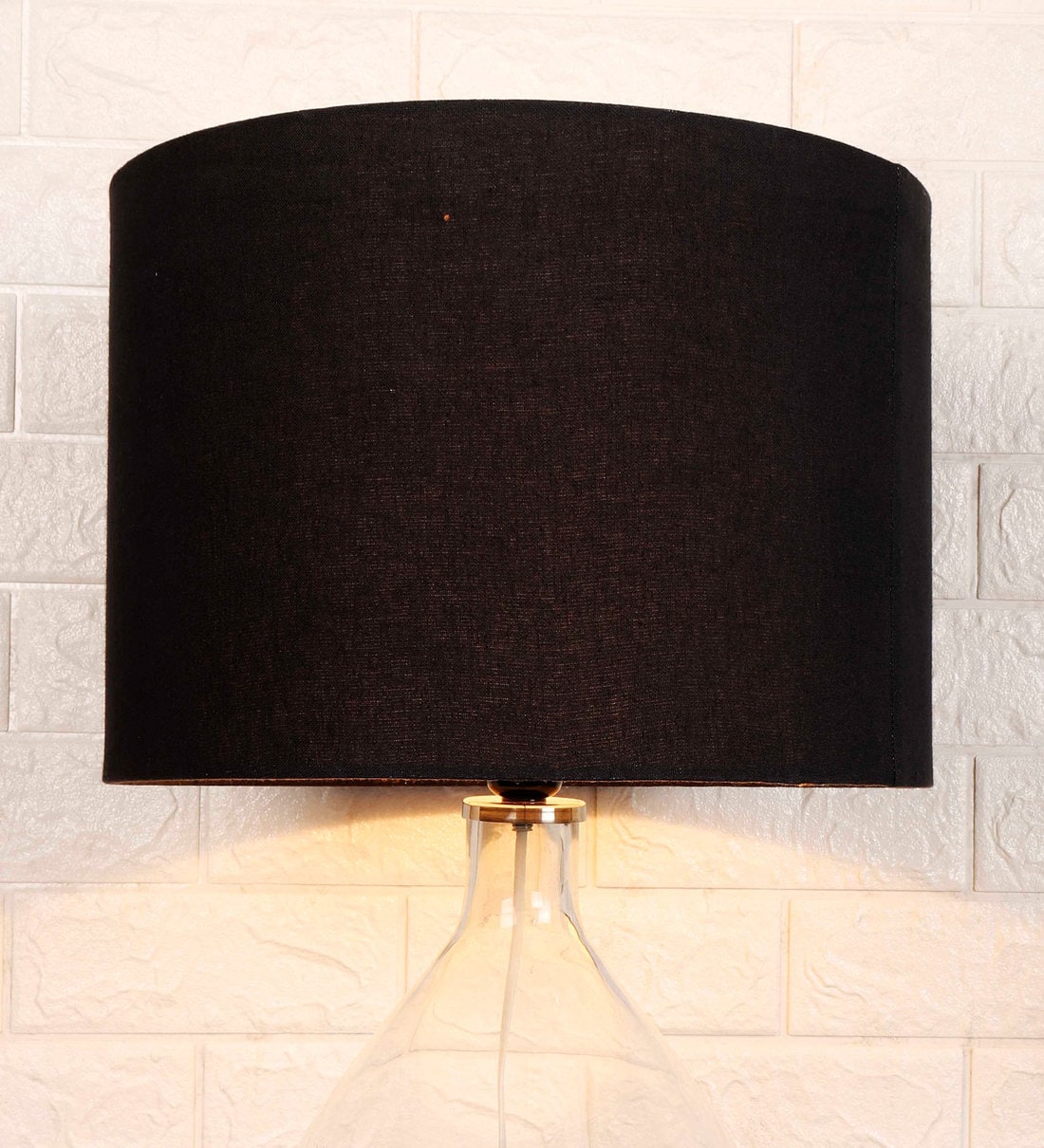 Buy Accent Black Fabric Solid Lampshade By Grated Ginger Online - Solid ...