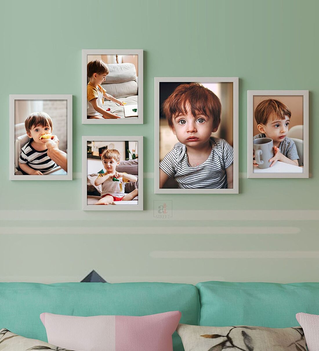 Buy Black Synthetic Wood (Set of 5) Photoframes by Art Street at 70% ...