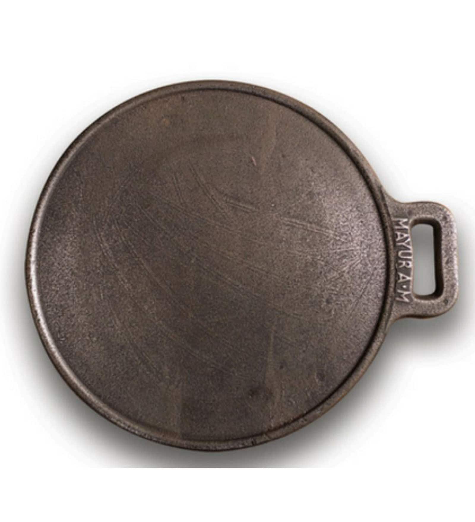 Buy Xtra Large 13 Inch Black Cast Iron Tawa Online - Tawas - Cookware ...