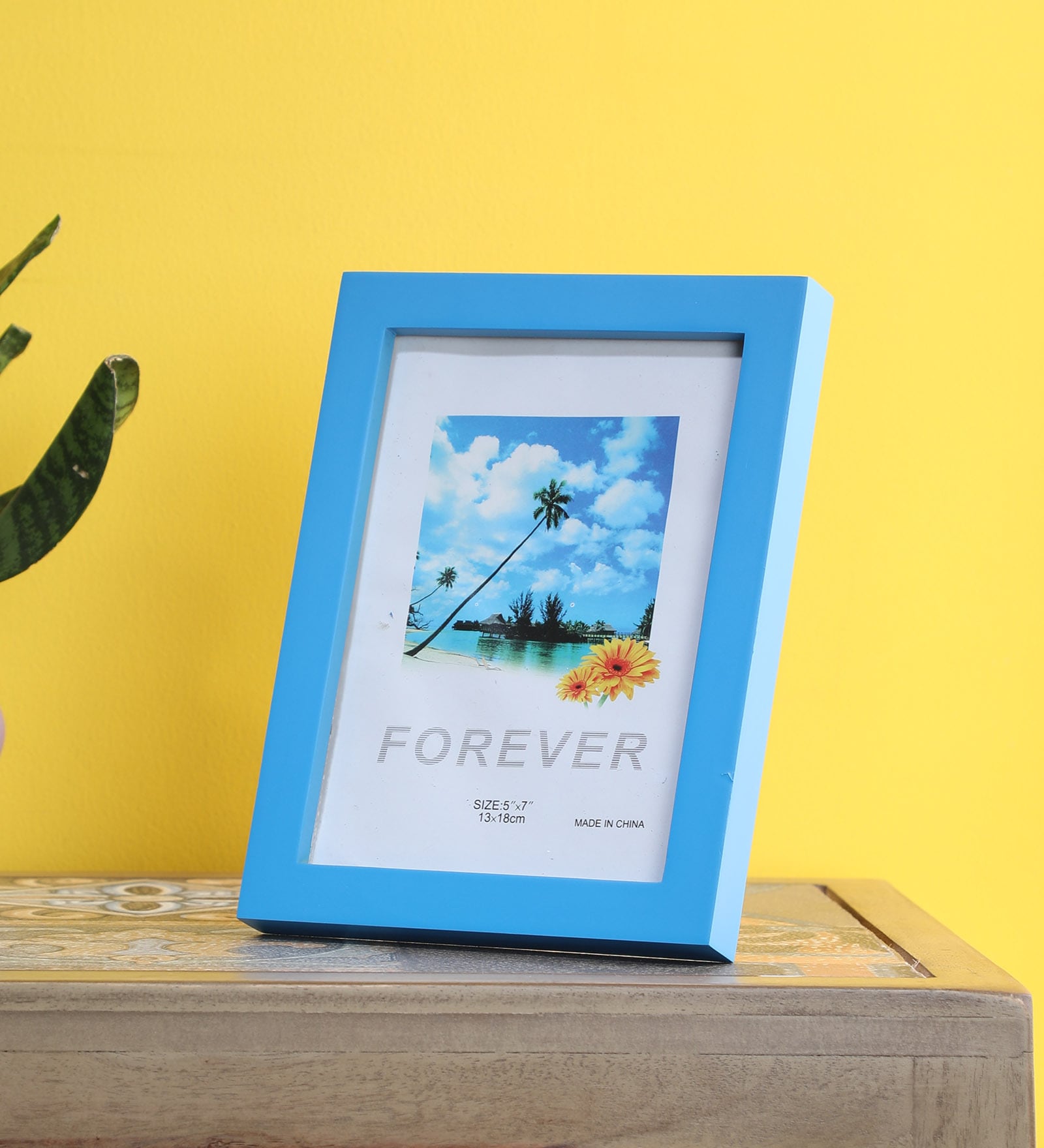 Buy Blue Wood Standard Single Photo Frames by Frame It at 100% OFF by ...