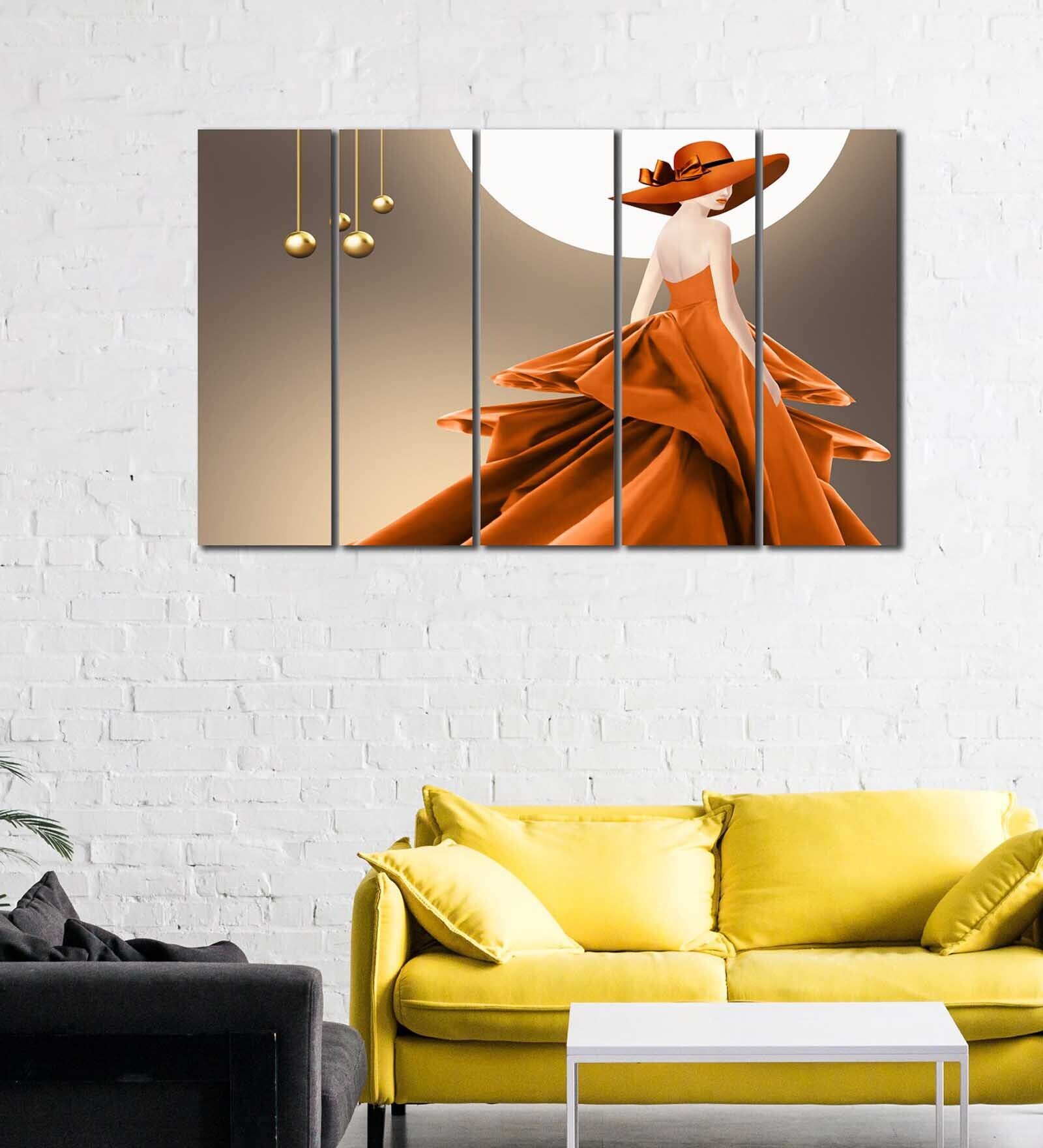 Buy Bold And Beautiful Lady MDF Art Panel Set of 5 By Wens at 33% OFF ...