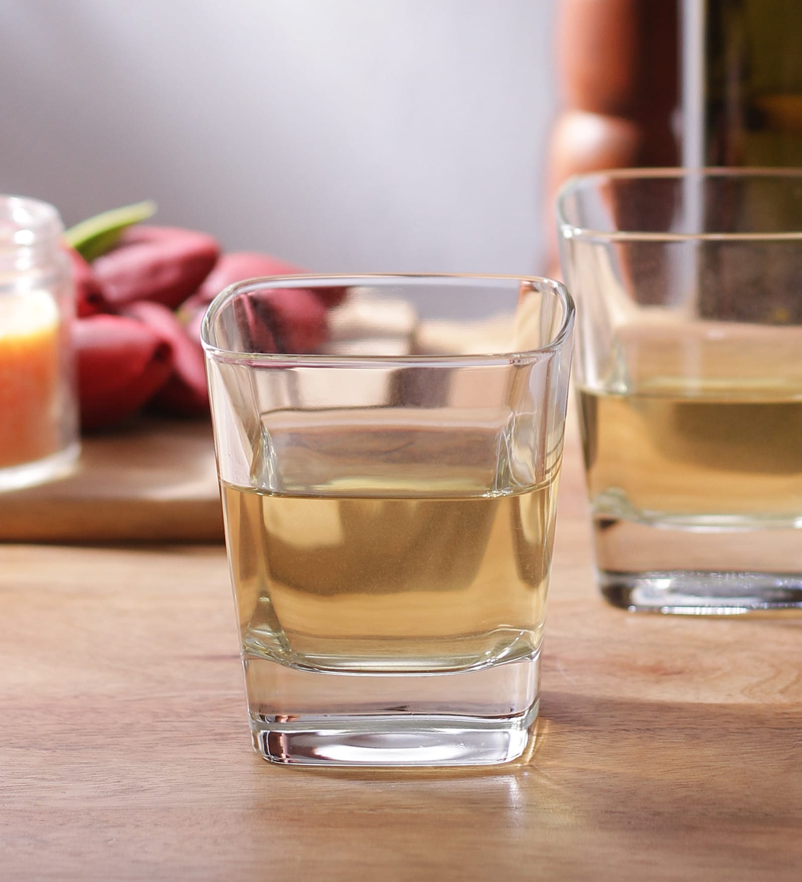 Buy Borgonovo Palladio Glass 350 ML Dof Square Glass - Set Of 6 Online ...