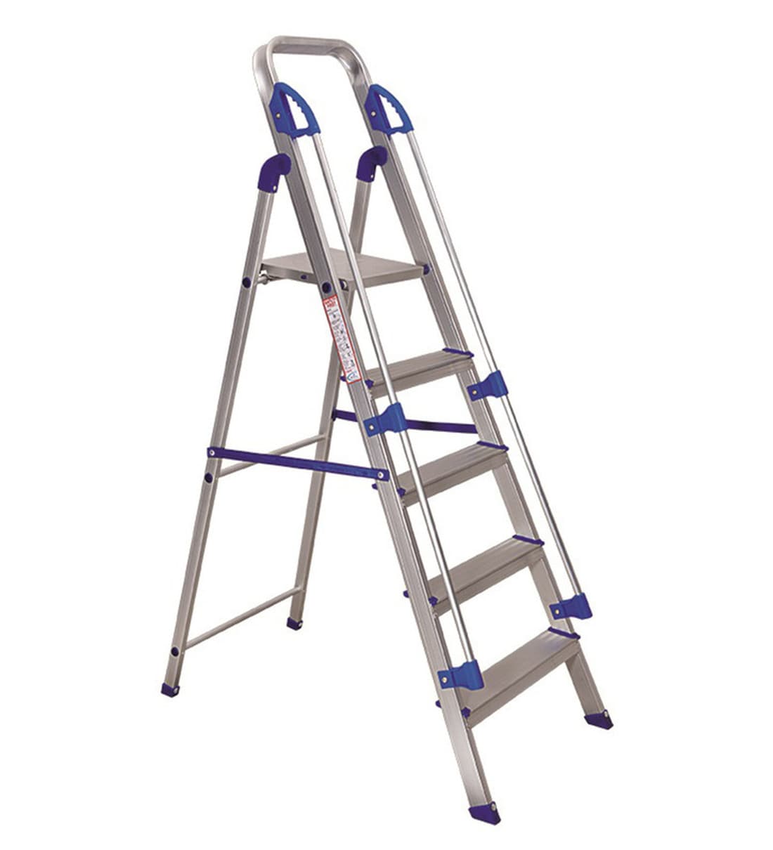 Buy 5 Steps 5.6 Ft Aluminium Step Ladder By Brancley Online - Step ...