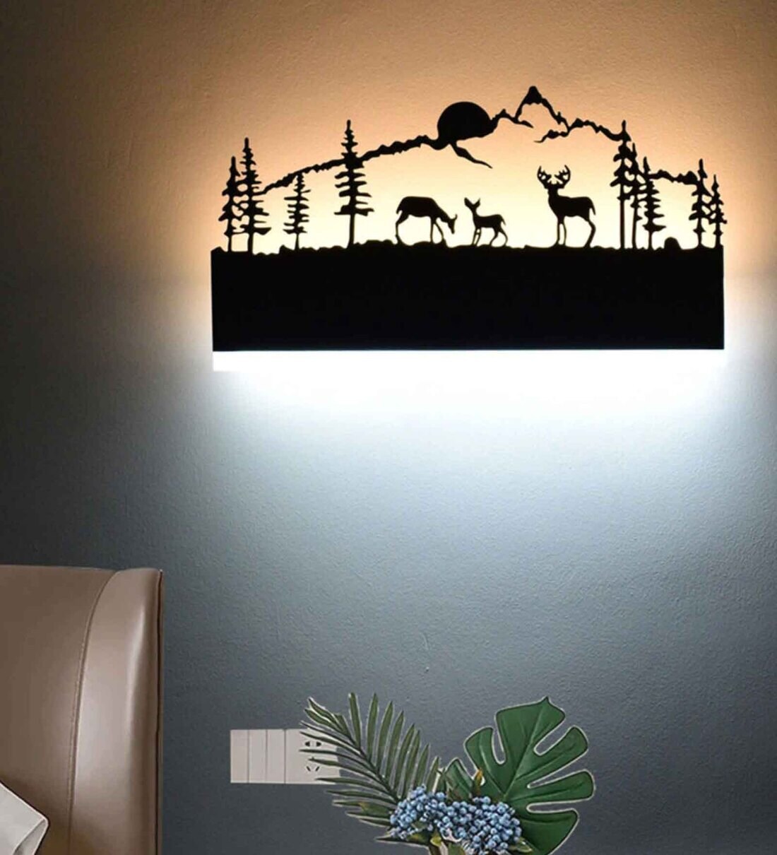 Buy Bush Black Acrylic Wall Light by Smartway Lighting at 43% OFF by ...