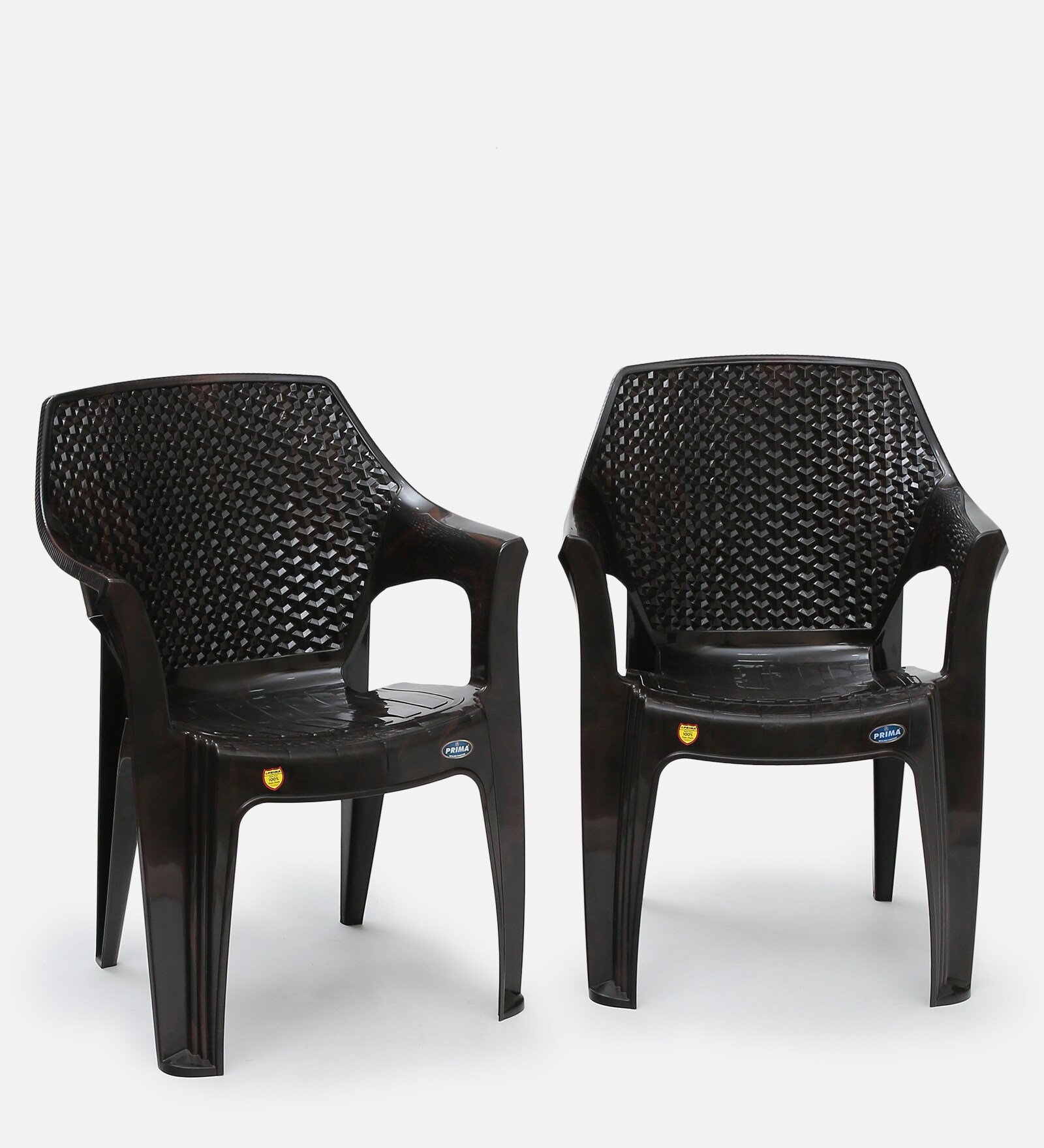 Buy Bullet Plastic Chair in Cherry Colour ( Set of 2) Online - Plastic ...