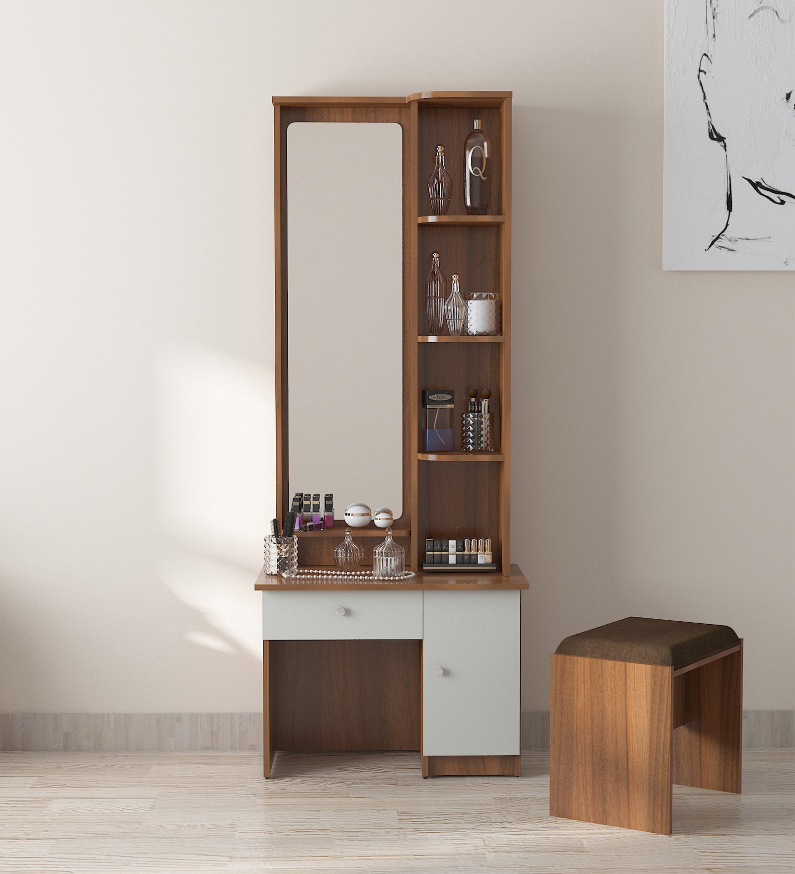 Buy Carlos Dressing Unit in Leon Teak Finish at 53% OFF by Neudot ...