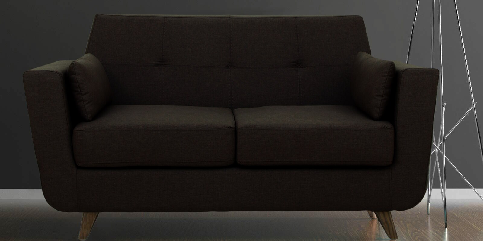 Buy Castello 2 Seater Sofa in Chocolate Brown Colour - CasaCraft at 3% ...