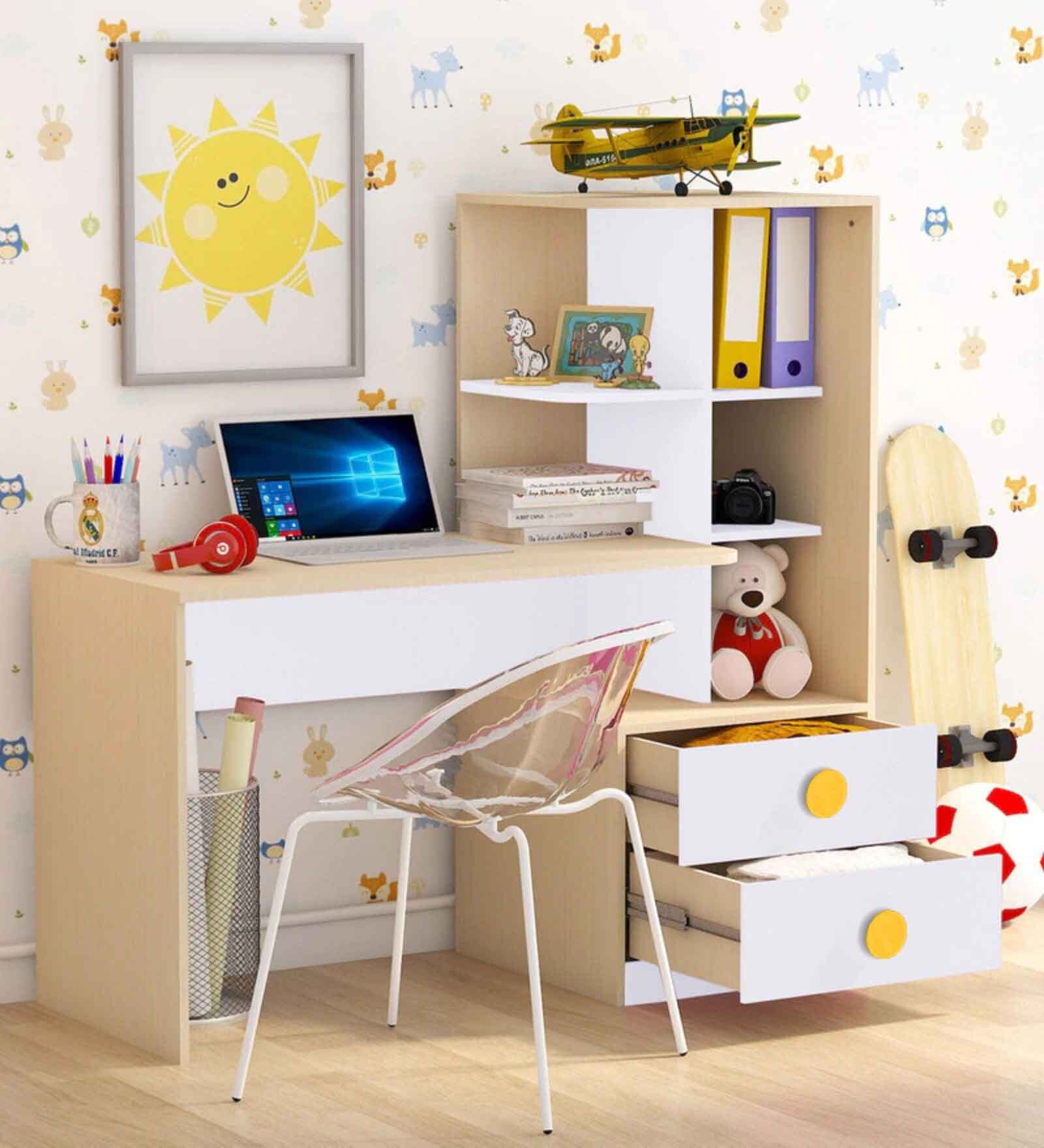 Buy Champion Kids Study Table in White Colour at 6% OFF by Casacraft ...