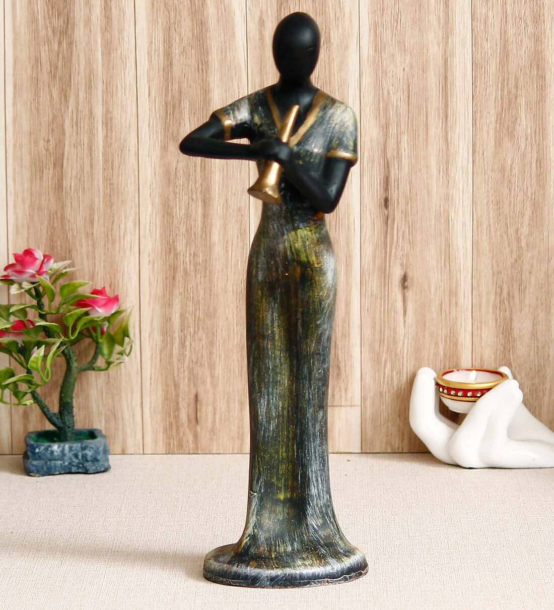 Buy Clarinet Lady Polyresin Human Figurine at 64% OFF by eCraftIndia ...