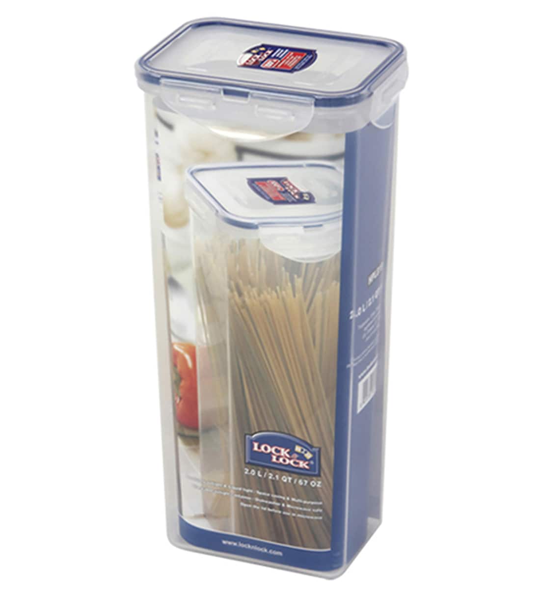 Buy Classic 2 Litres Transparent Plastic Food Storage Container With ...