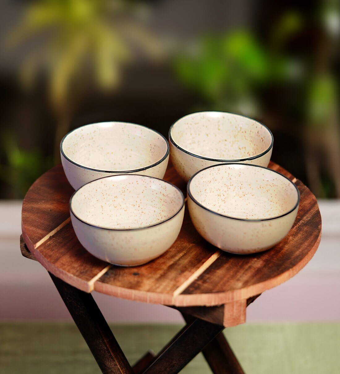 Buy Classic 200ml Cream Ceramic Handcrafted ( Set of 6) Mixing Bowls at ...