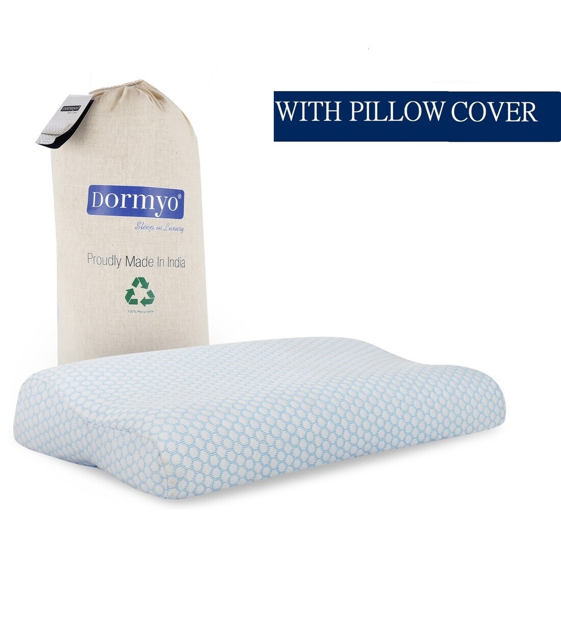 Buy Flakes Cooling Gel Memory Foam 24 x 16 Inch Pillow at 66% OFF by Dormyo | Pepperfry