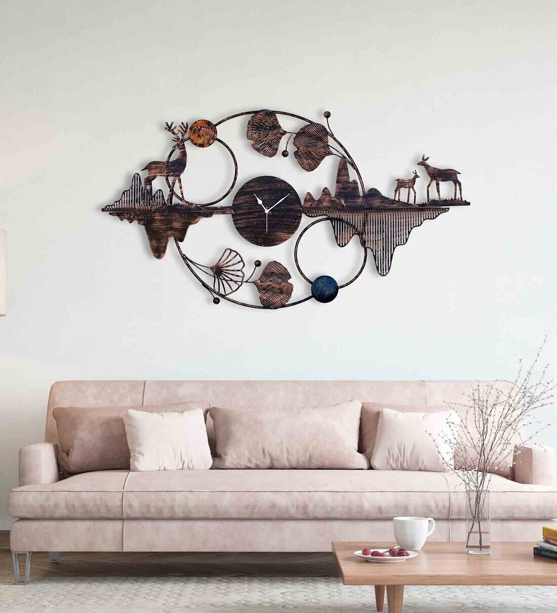 Buy Copper Metallic Wall Art Online - Floral Metal Art - Metal Wall Art ...
