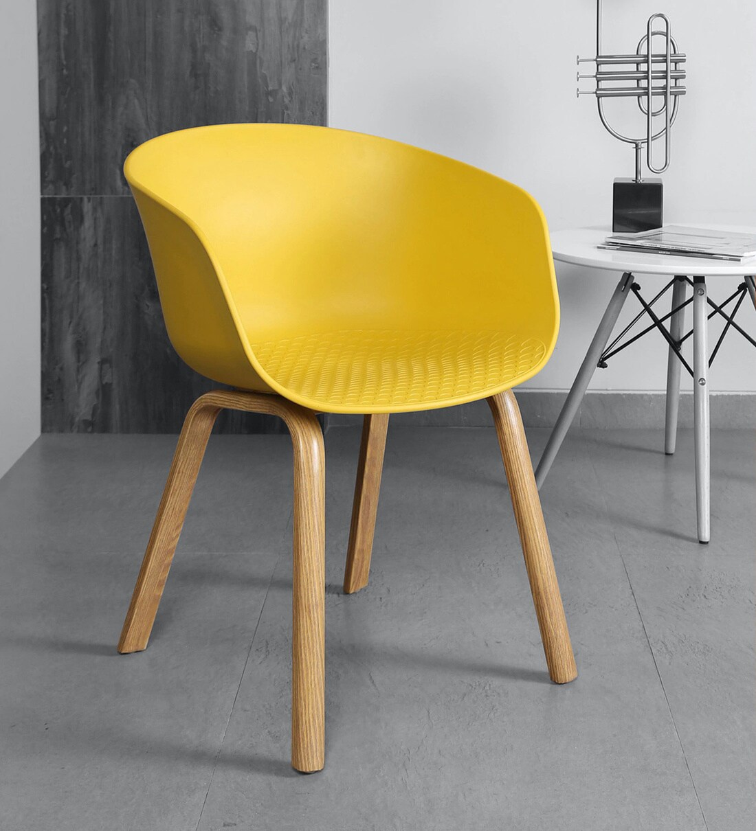 Buy Delta Nordic Plastic Iconic Chairs in Yellow Colour at 24% OFF by ...