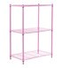 Buy Denham 3 Shelf Metal Kitchen Racks Pink Colour by Tunehome Online ...