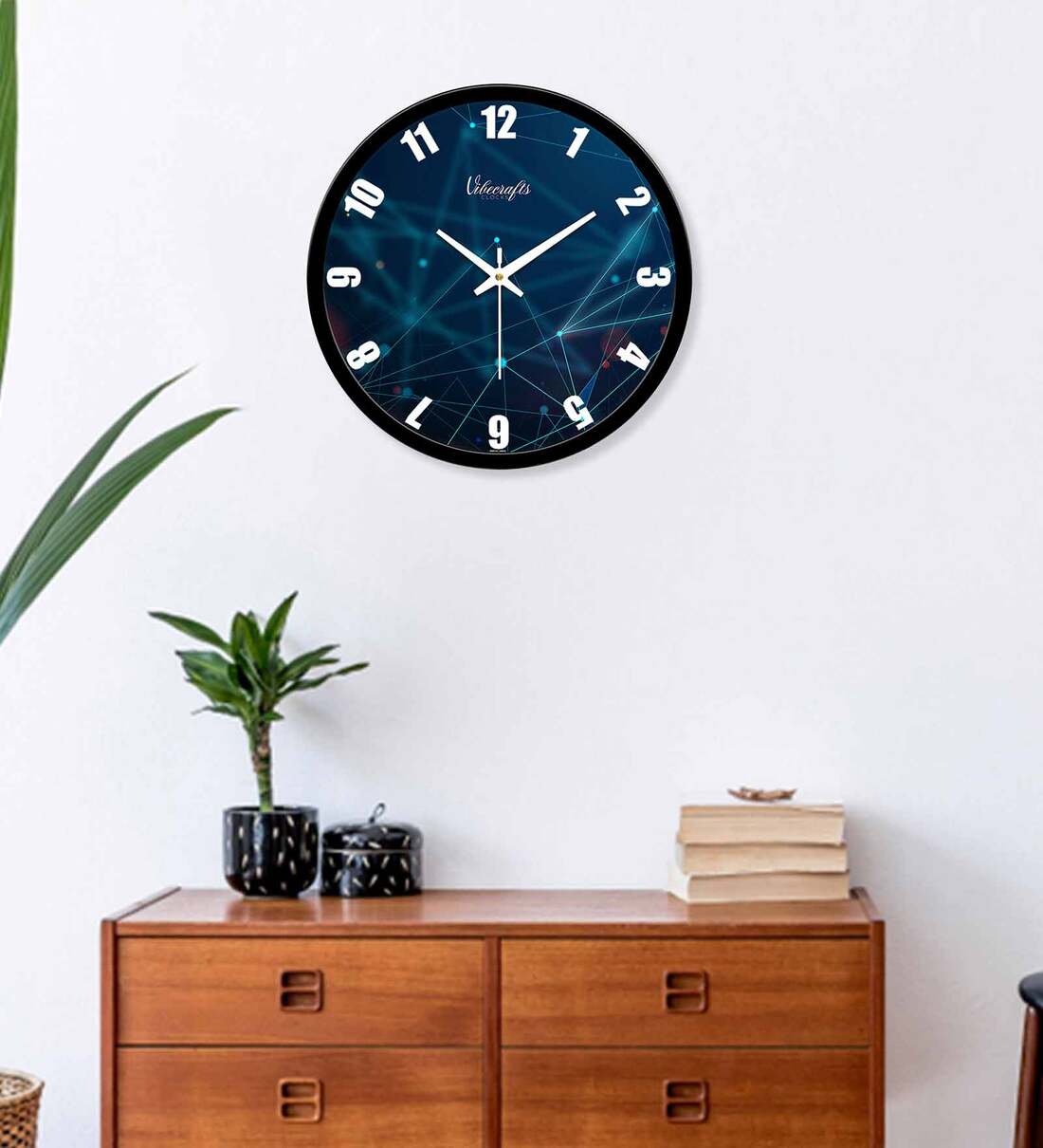 Buy Blue Plastic Digital Web Modern Wall Clock Online - Modern Wall ...