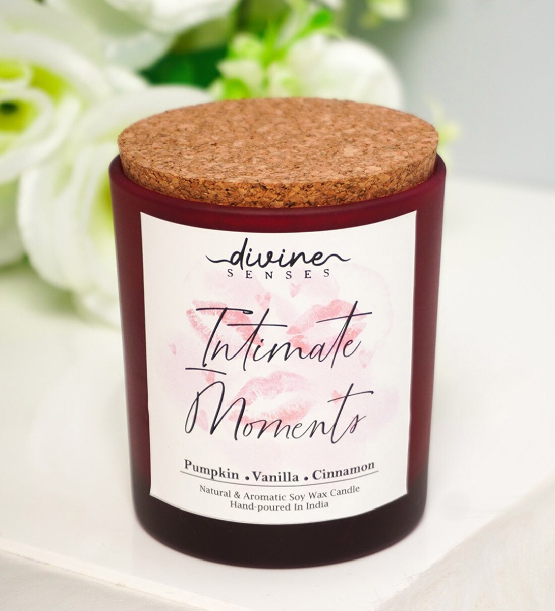 Buy Scented Red Jar Candle With Soy Wax Glass Jar at 25% OFF by Divine ...