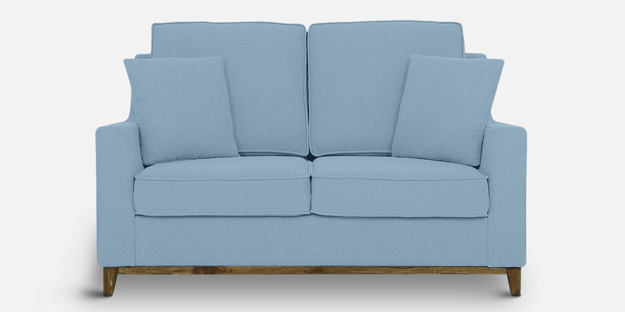 Buy Diego Fabric 2 Seater Sofa In Ice Blue Colour Online - Lawson 2 ...