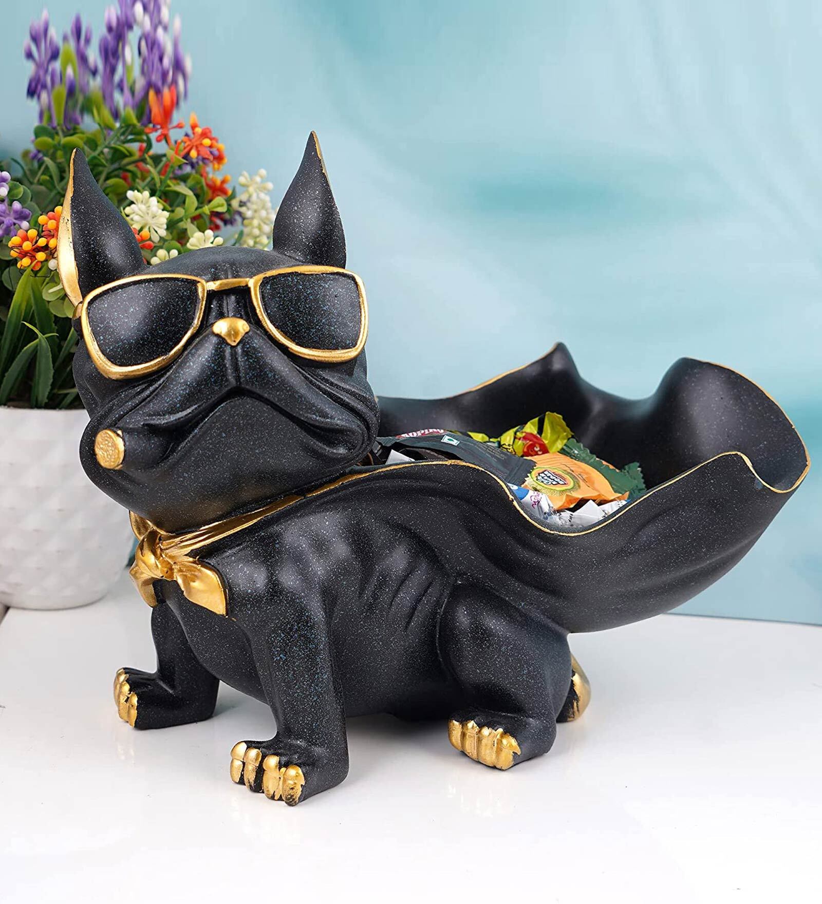 Buy Dog Polyresin Animal Figurine Desk Organizer at 41% OFF by Kunti ...
