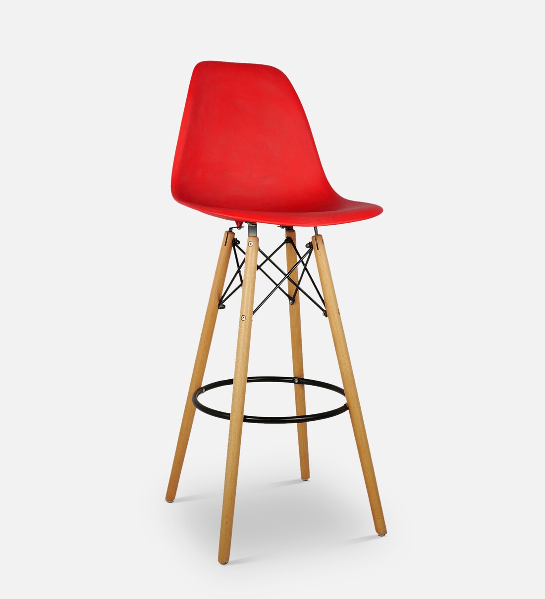 Buy DSW Iconic Bar Stool Barstool in Red Colour at 14% OFF by Creative ...