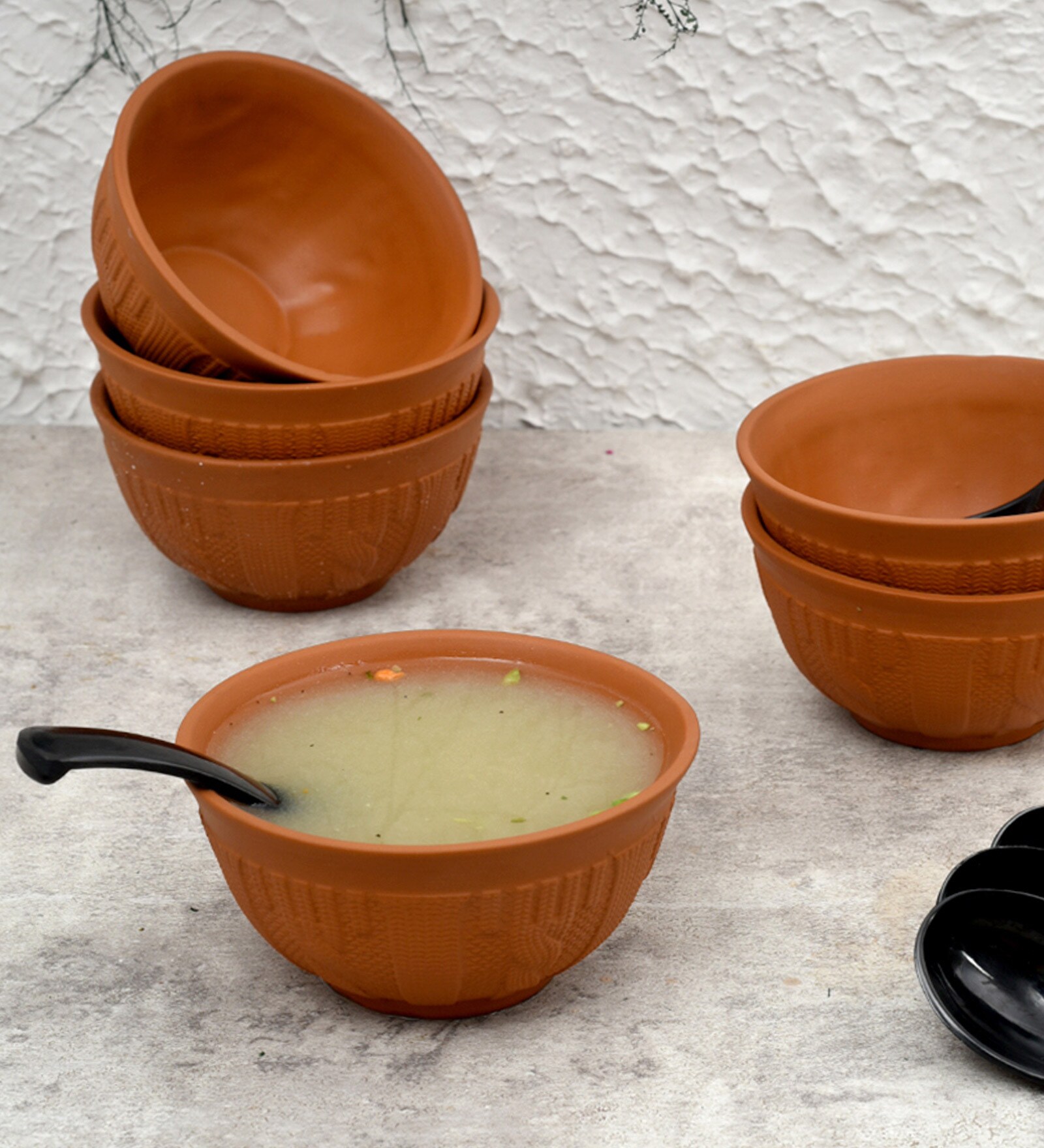 Buy Earthen 180ml Brown Terracotta (Set of 6) Dinner Bowl at 31% OFF by ...