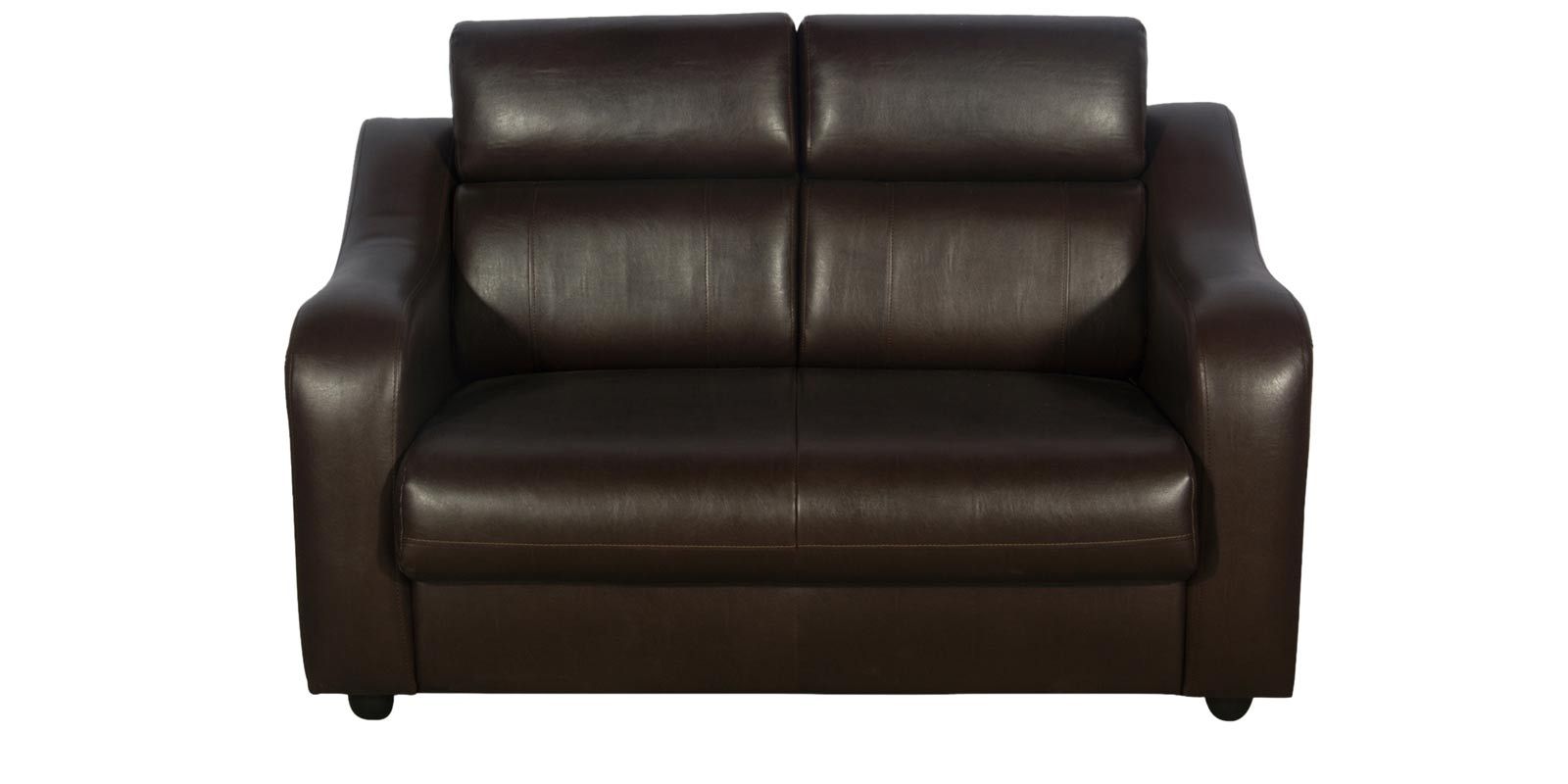 Buy Elite Two Seater Sofa in Burgundy Leatherette by Godrej Interio ...