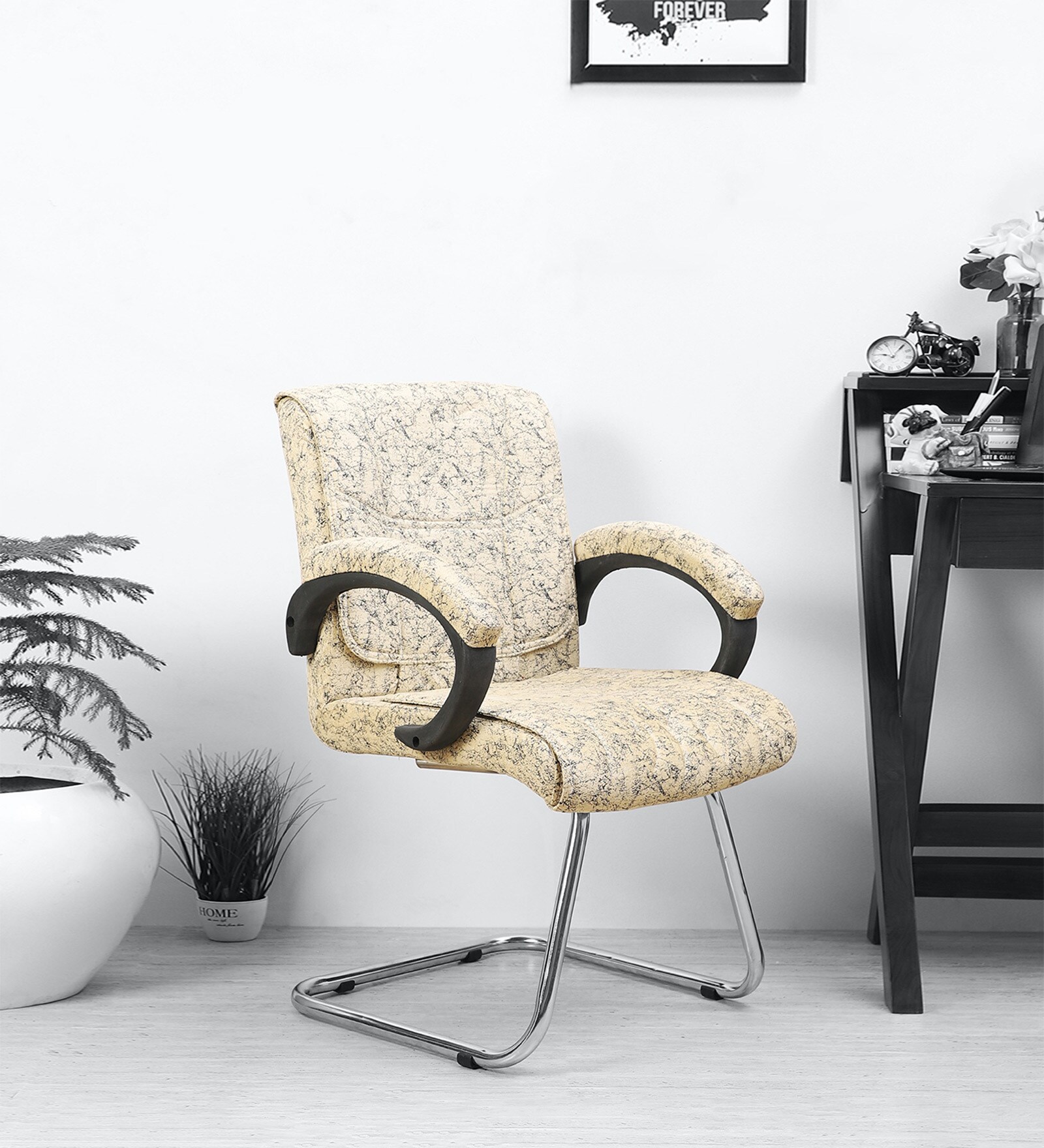 Buy Envidiable Cantilever Chair in Biege Colour at 16% OFF by DZYN ...